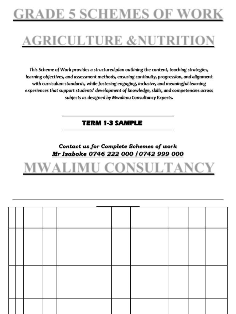 Grade 5 Agric Sow T1-3 SP | PDF | Foods | Nutrients