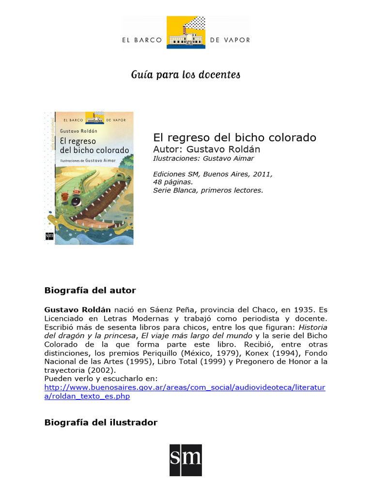 El Regreso Del Bicho Colorado GUIA | PDF