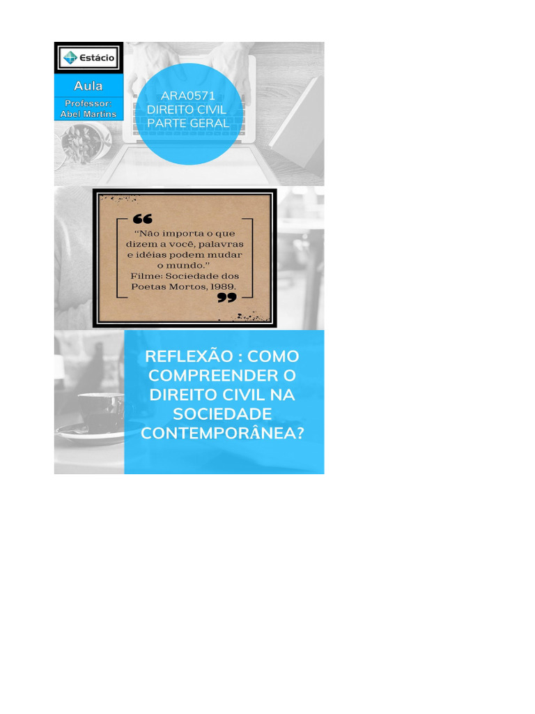 Princípios do Direito Civil: Parte Geral | PDF