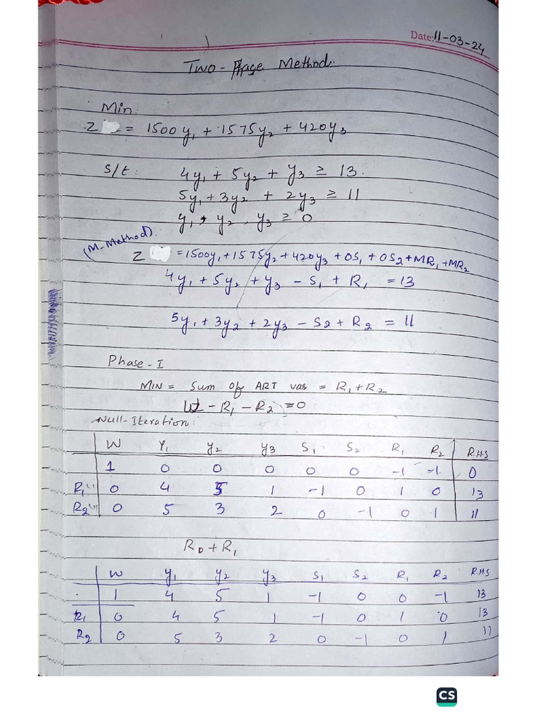 Two Phase Method | PDF