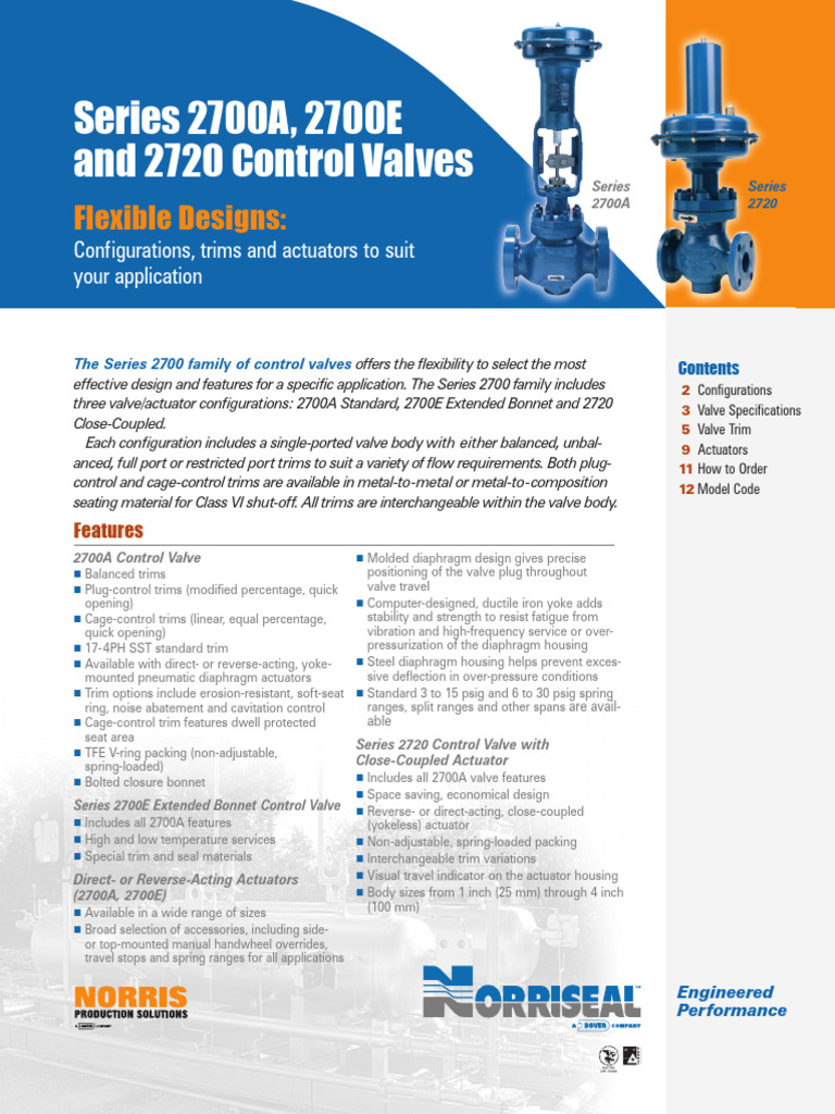 Series 2700A TechBro 021412 | PDF | Valve | Actuator
