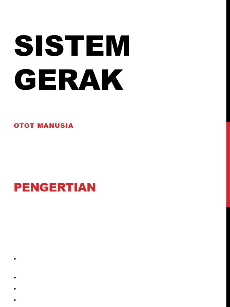 Sistem Gerak Otot Manusia: Jenis & Fungsi | PDF