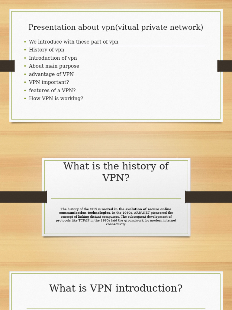 What Is The History of VPN | PDF | Virtual Private Network | Computer ...