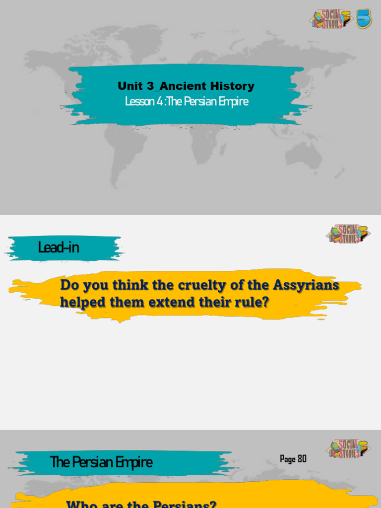 04-Grade 4_Unit 3_Ancient History_Lesson 4_The Persian Empire | PDF ...