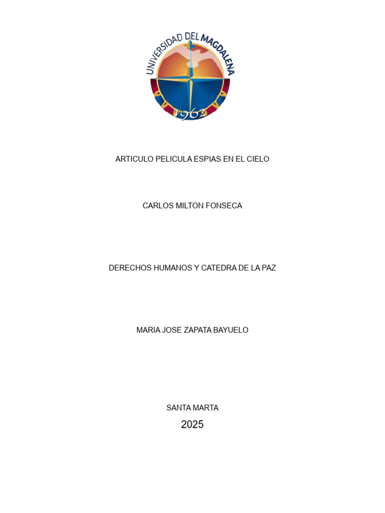 Análisis de "Espías en el cielo" y DIH | PDF | Ley humanitaria ...