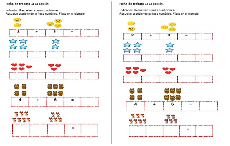 Ficha 1 Adici-N Hasta 10 | PDF