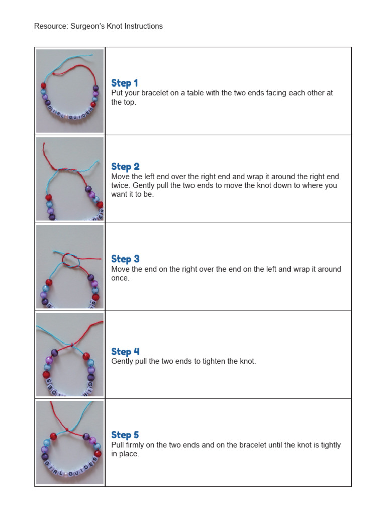 Surgeons Knot Instructions | PDF