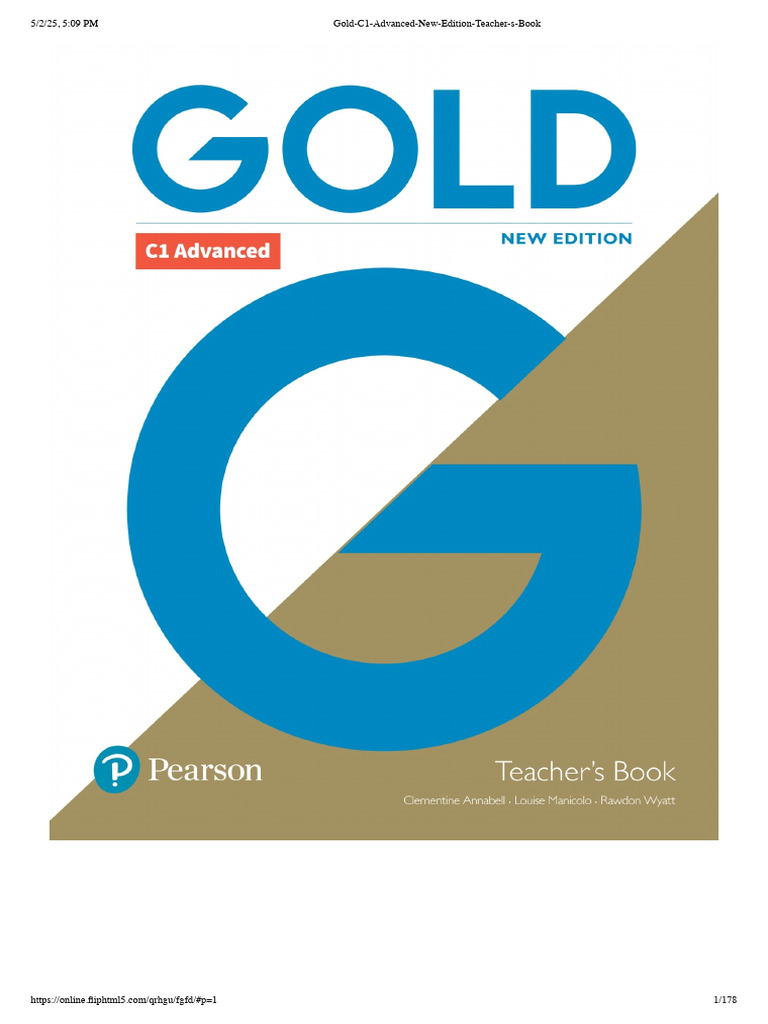 Gold C1 Advanced New Edition Teacher S Book | PDF