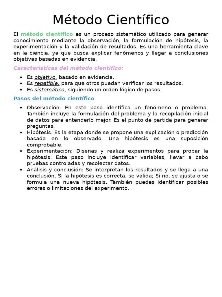 Método Científico y Tabla Periódica | PDF | Tabla periódica | Rieles