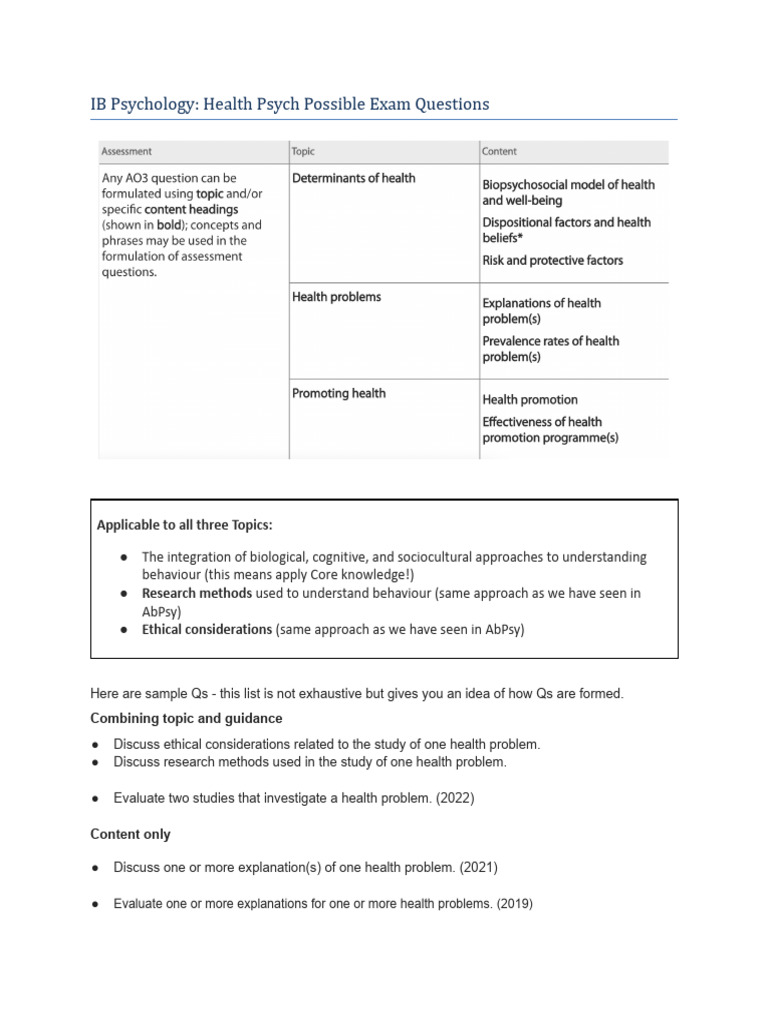 Health Exam Qs | PDF