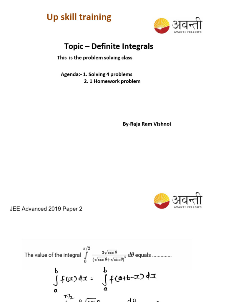 Definite Integrals | PDF
