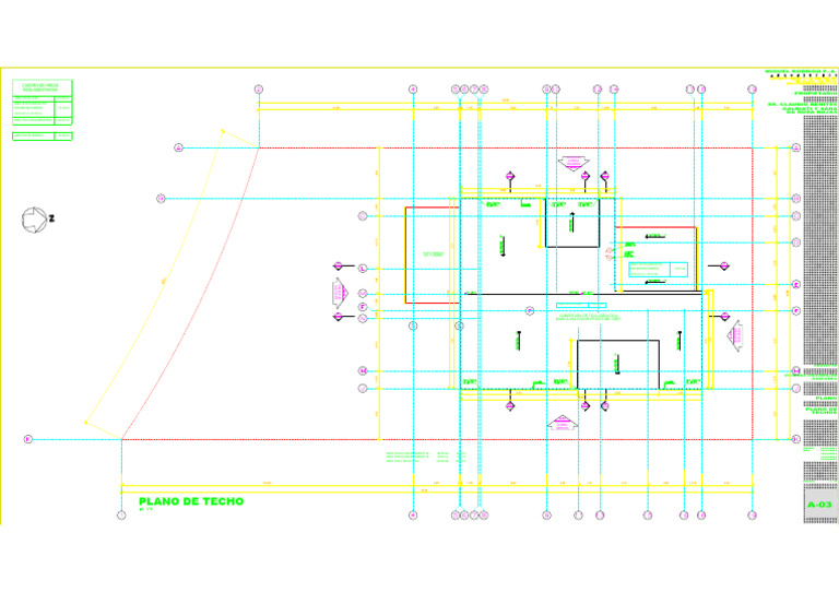 Plano de Techo Vivienda Unifamiliar Oxapampa | PDF