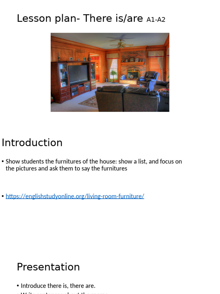 Lesson Plan - There Is There Are | PDF