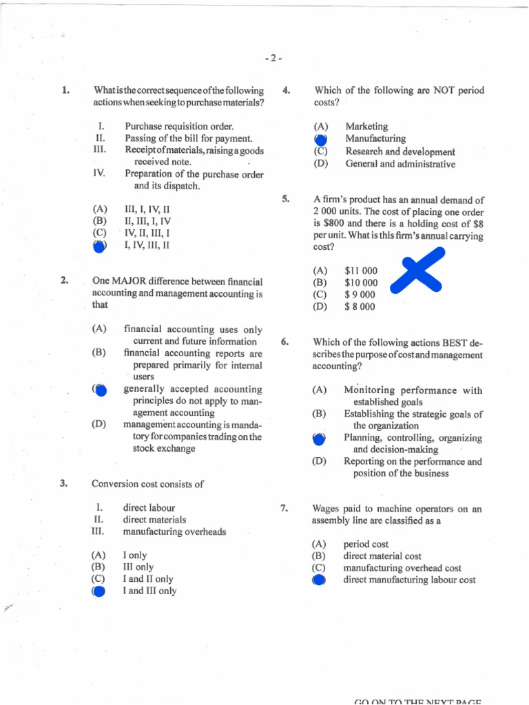 CAPE - Accounting - U2 - P1 - 2022 Solutions | PDF