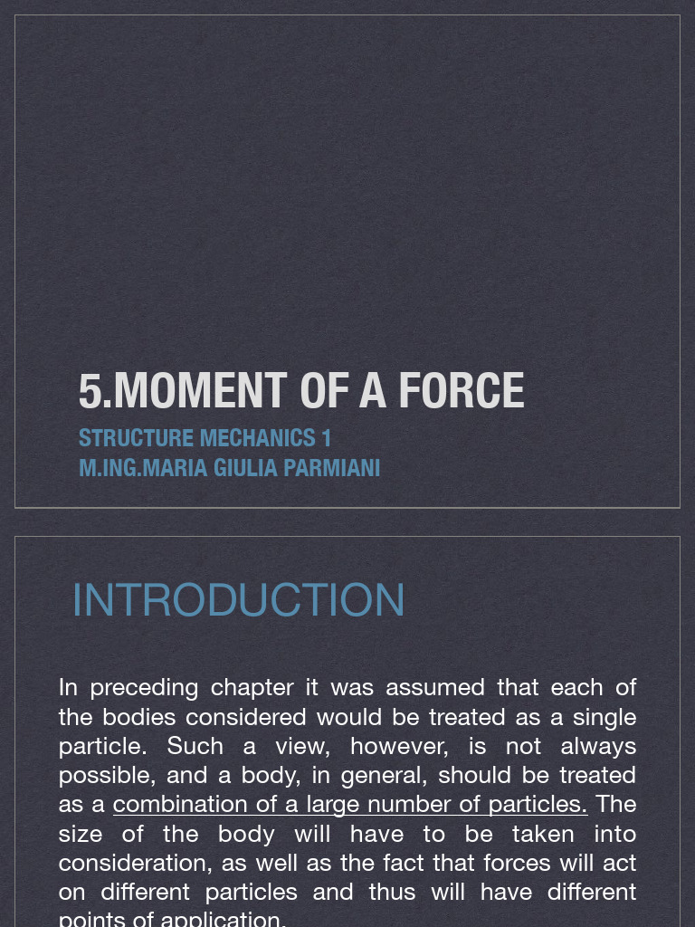 Understanding Moments of Force in Mechanics | PDF | Force | Torque