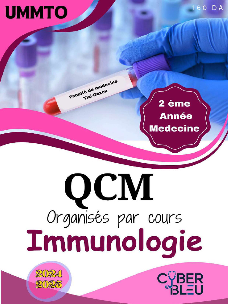 QCM Immunologie Ummto | PDF