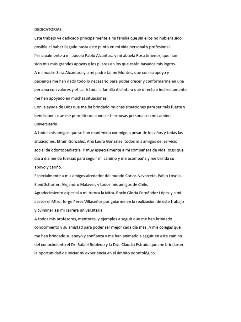 DEDICATORIAS | PDF