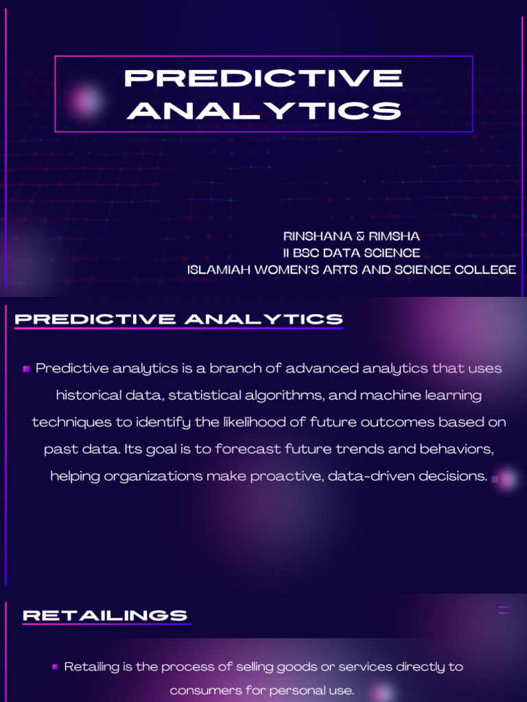 PREDICTIVE ANALYTICS | PDF
