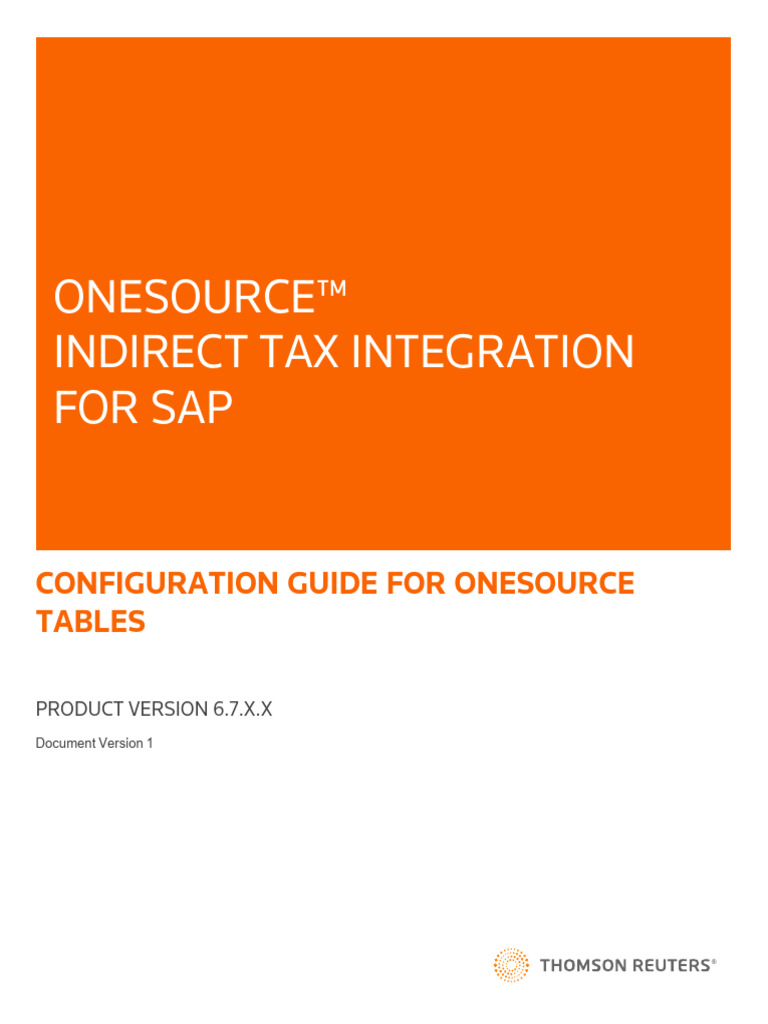sap-integration-configuration-guide | PDF | Taxes | Software Engineering