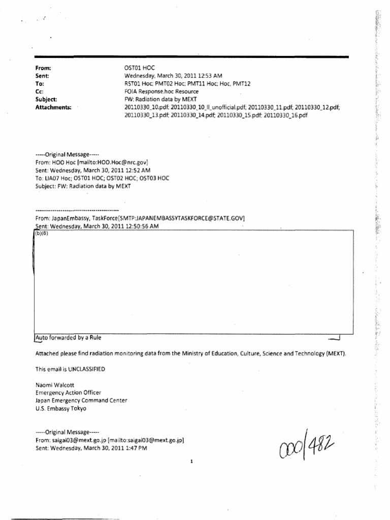 Fukushima Radiation Levels by Prefecture - MEXT - March 30 1300 Pages ...