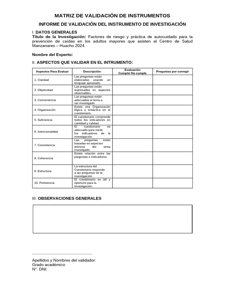 Matriz de Validación de Instrumentos-1 | PDF