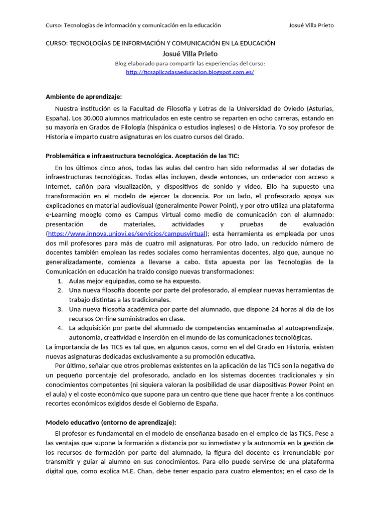 Curso Tics | PDF | Enseñando | Maestros