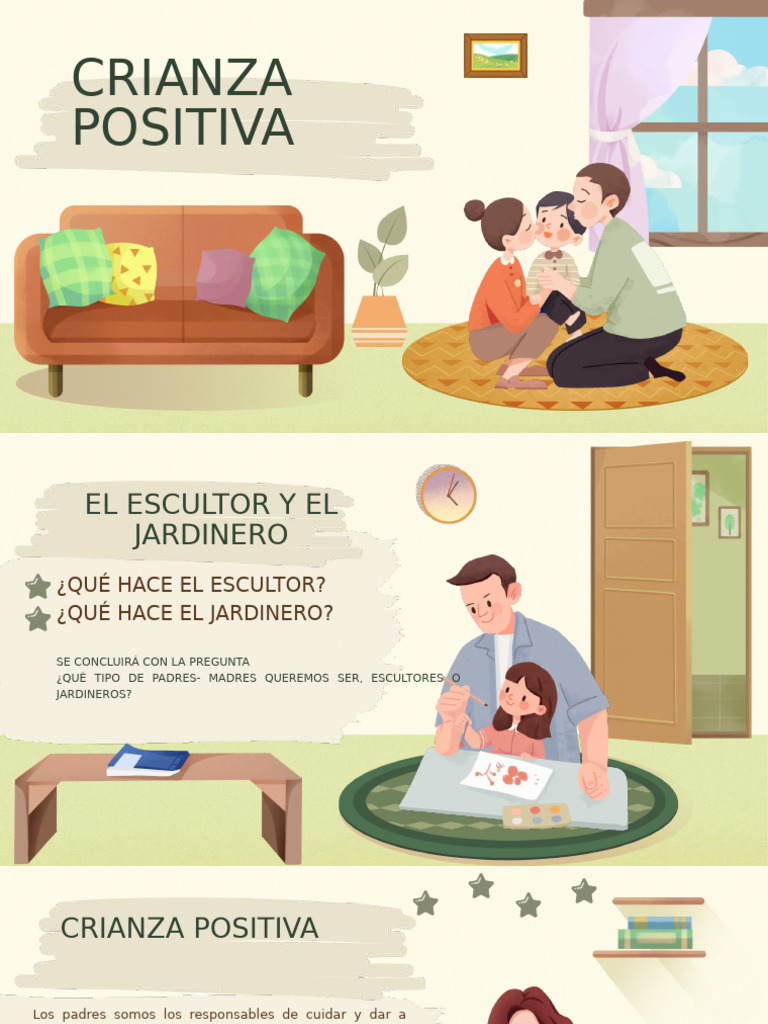 Diapositivas Crianza Positiva | PDF | Teoría de apego | Las emociones