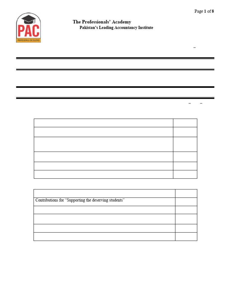 Pac All Caf Subject Mock With Solution For Spring 2022 | PDF | Equity ...