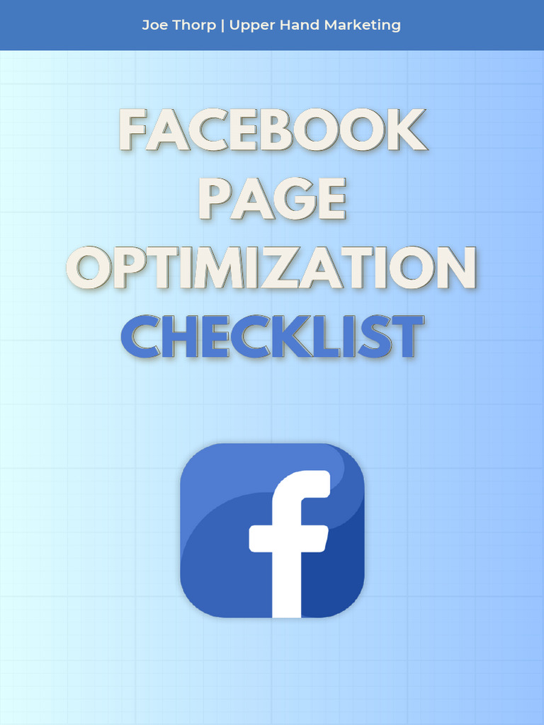 Flooring Facebook Page Optimization Checklist | PDF | Facebook | Brand