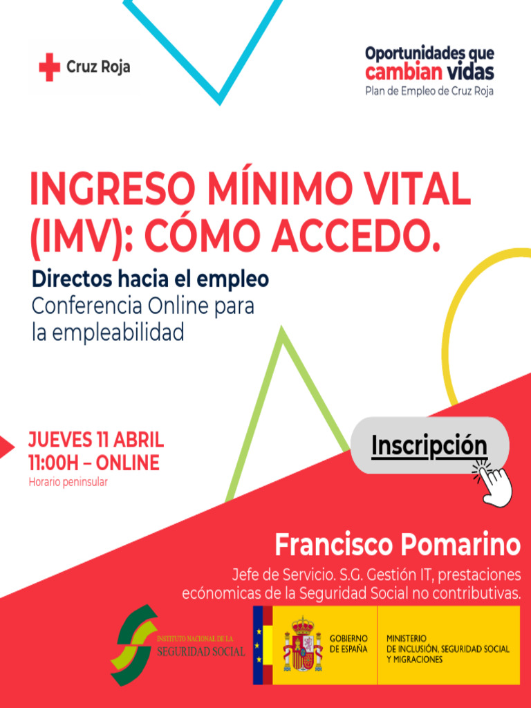 Ingreso Mínimo Vital (IMV) Cómo Accedo. | PDF
