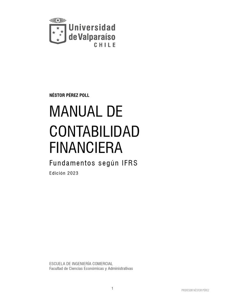 Manual de Contabilidad Financiera | PDF | normas internacionales de INFORMACION FINANCIERA ...
