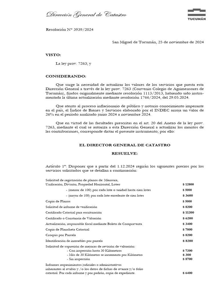 Resol3939 2024 | PDF | Tecnología geográfica | Datos geográficos e ...