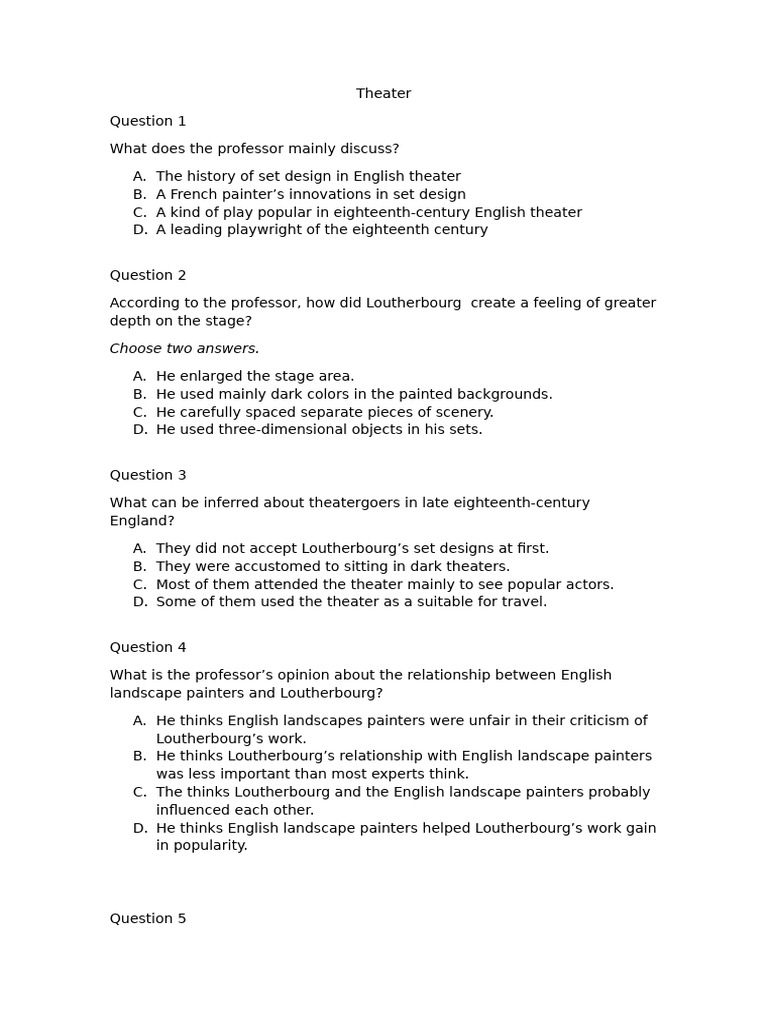 Theater | PDF