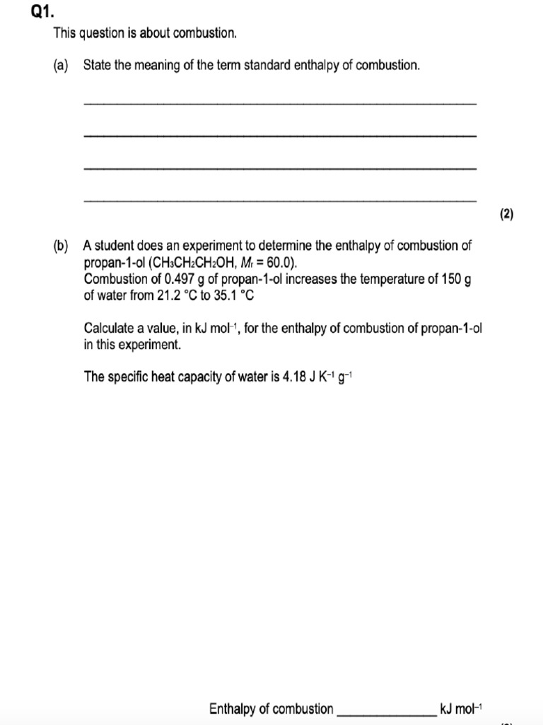 Hess Law Questions | PDF