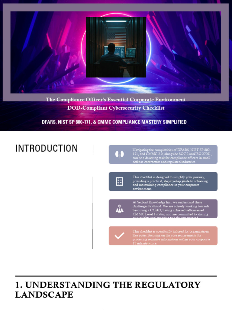 The Compliance Officer's Essential Corporate Environment DOD-Compliant ...