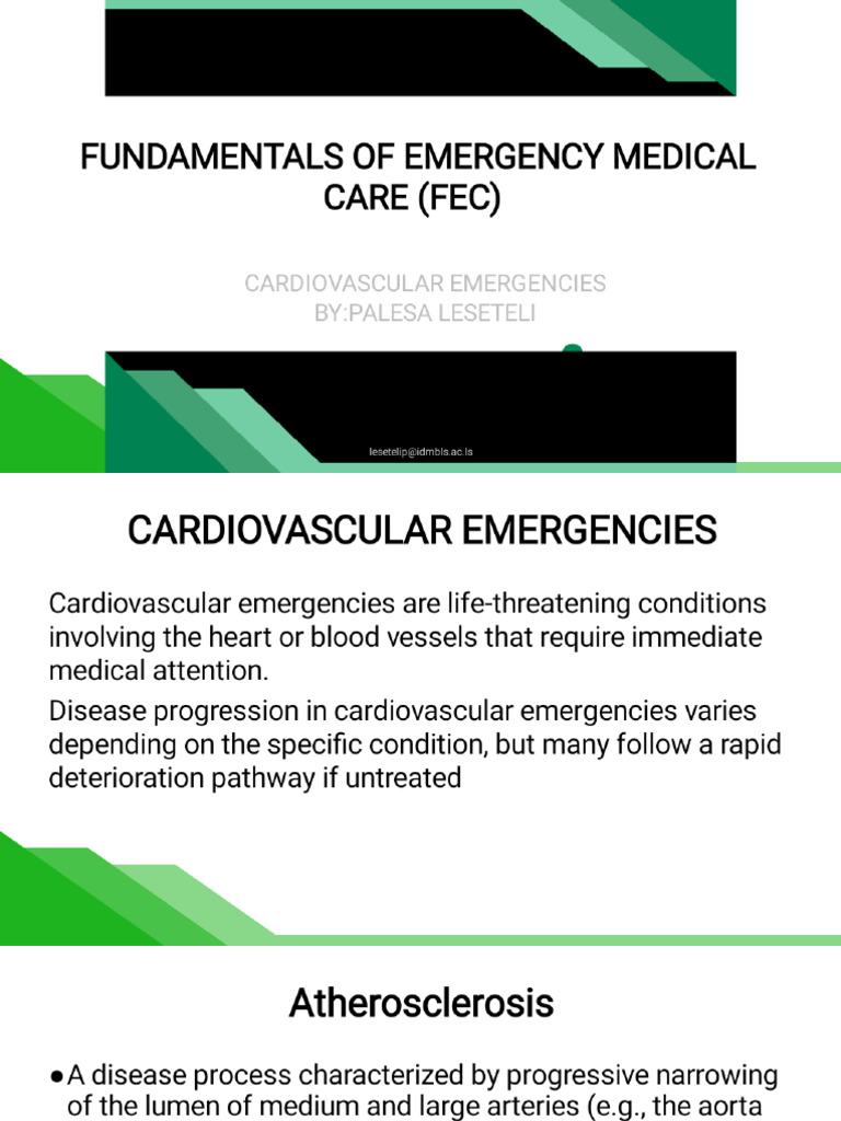 Cardiovascular Emergencies | PDF