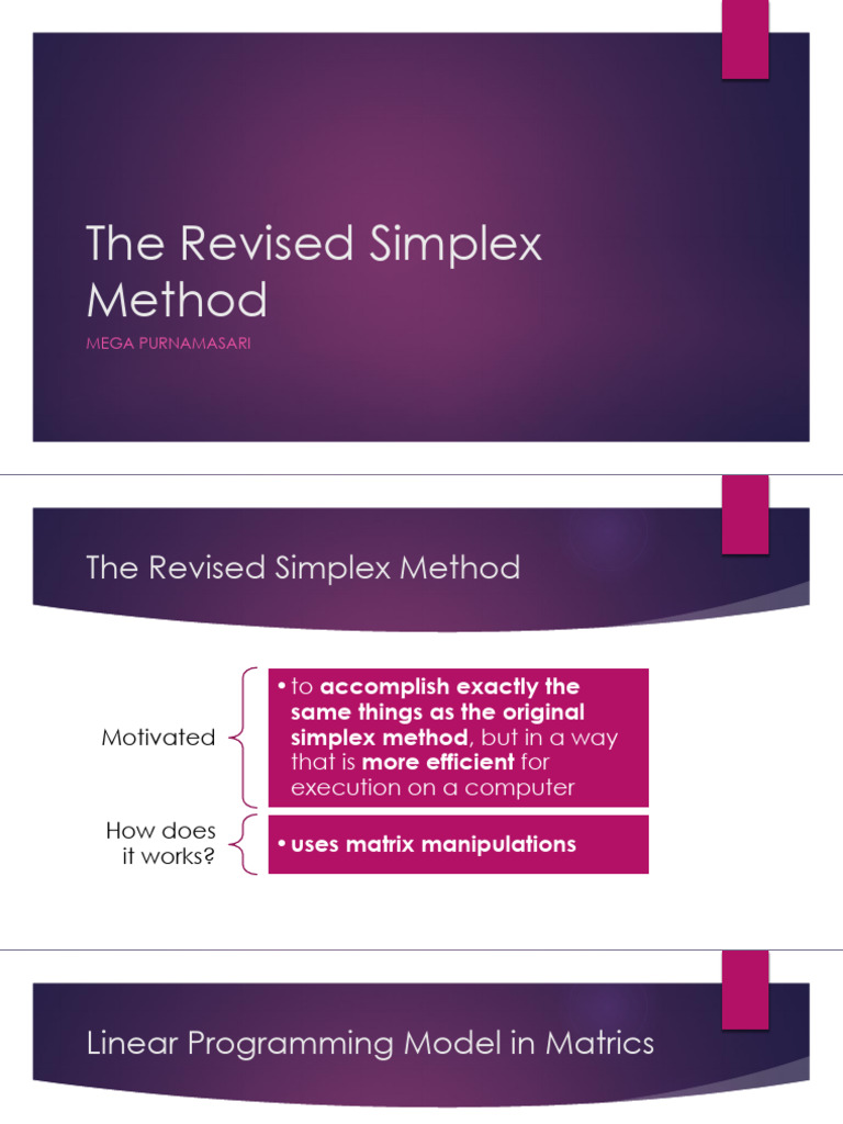 Metode Simplex Terevisi | PDF
