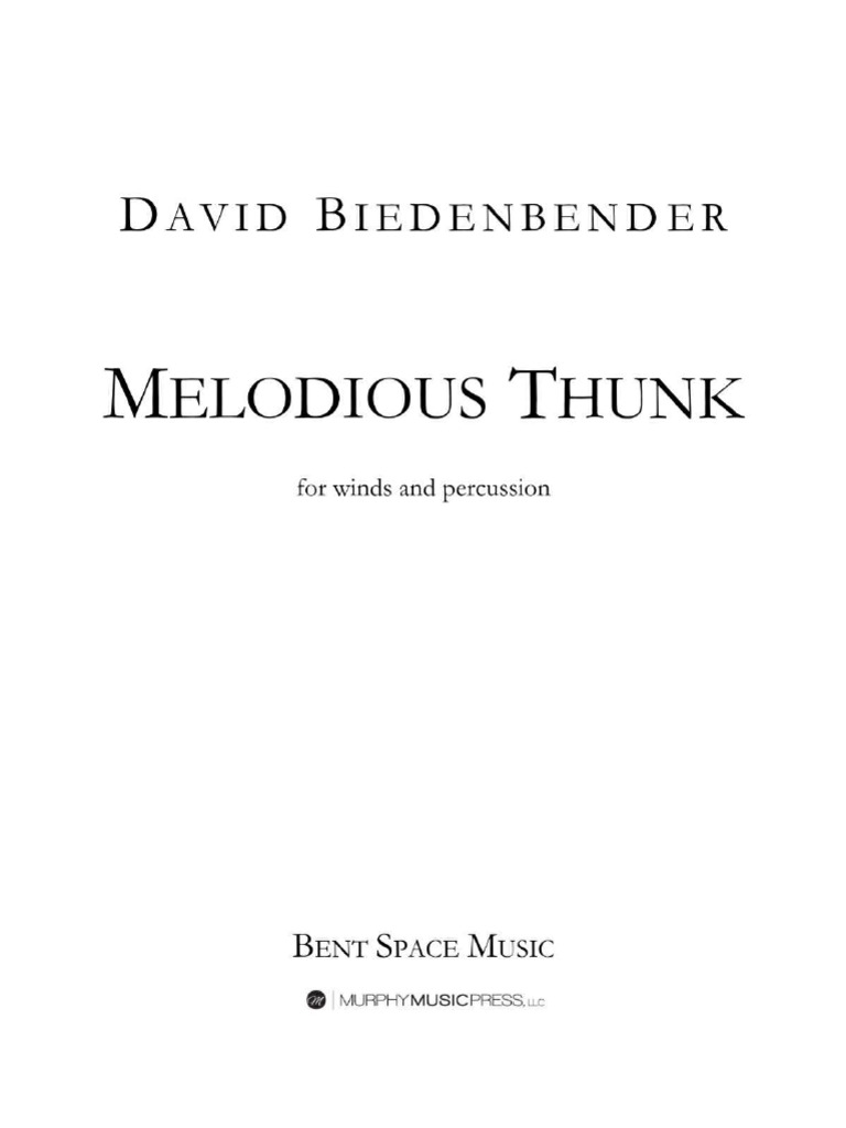 Melodious Thunk (score) | PDF