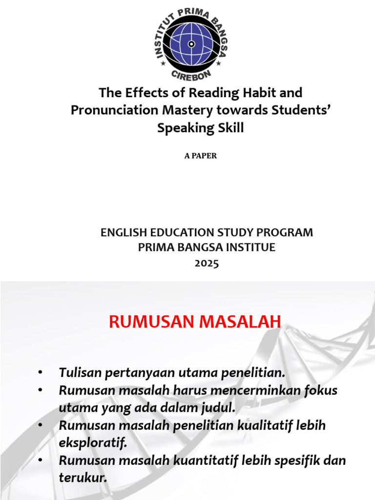 Contoh PPT Sempro | PDF