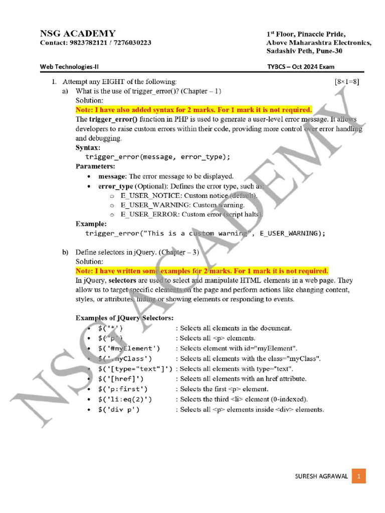 WT II - Solution - Oct 24 | PDF