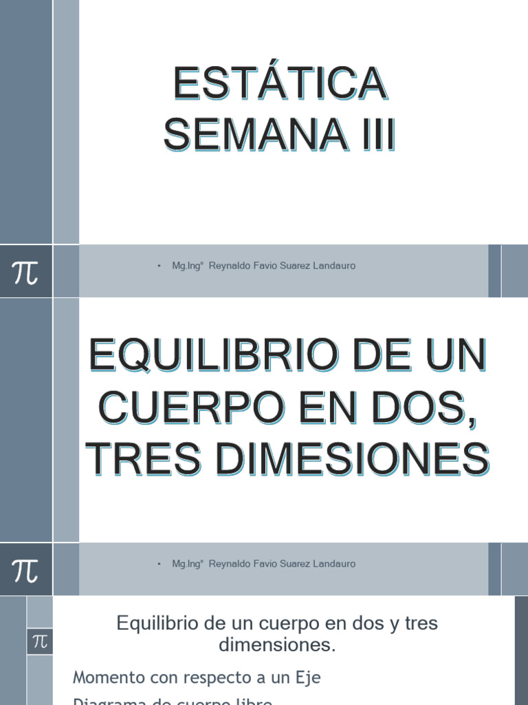 Semana 3 Estatica | PDF