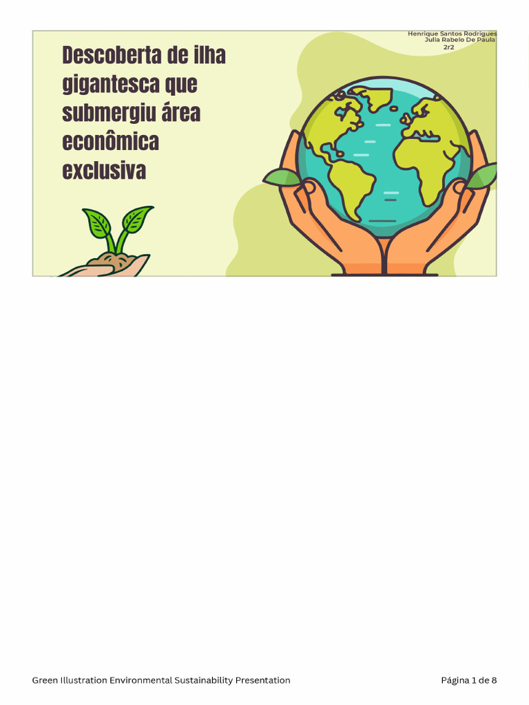 Green Illustration Environmental Sustainability Presentation PDF | PDF
