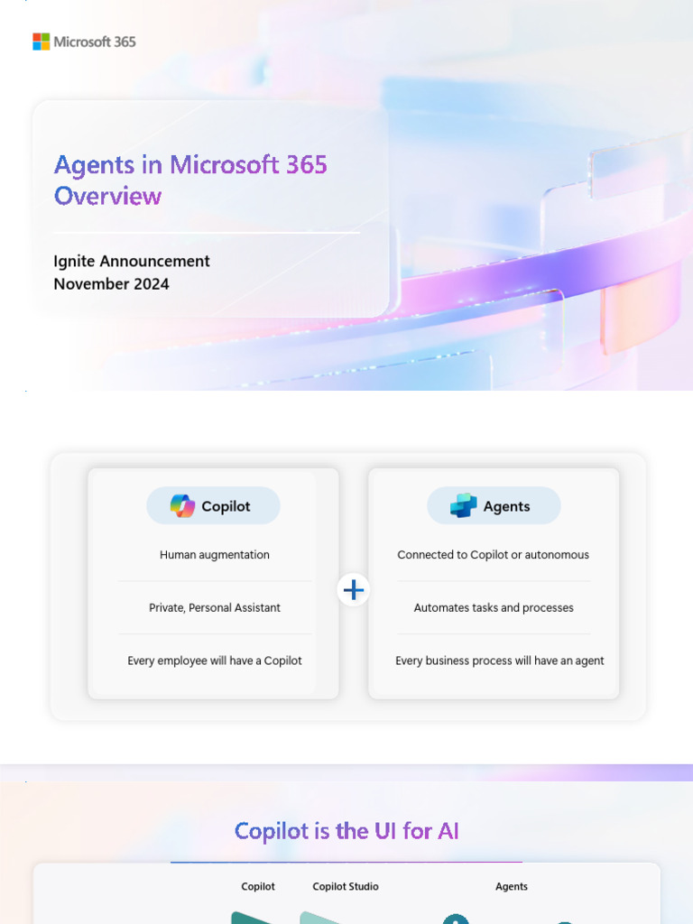 Agents in Microsoft 365 Overview | PDF | Share Point | Artificial ...