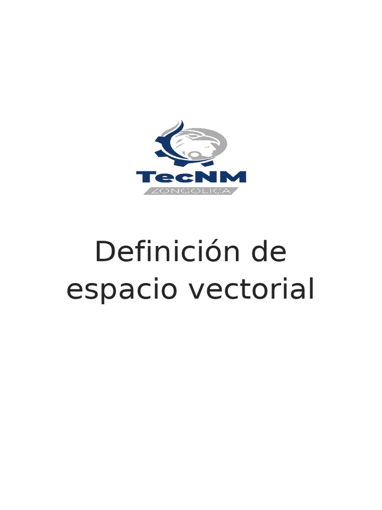 Algebra Lineal | PDF | Espacio vectorial | Vector Euclidiano