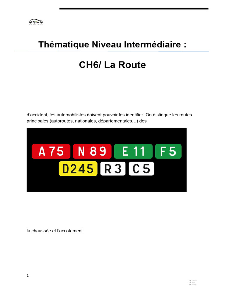 Distance de sécurité sur routes à accès réglementé | PDF | Autoroute ...