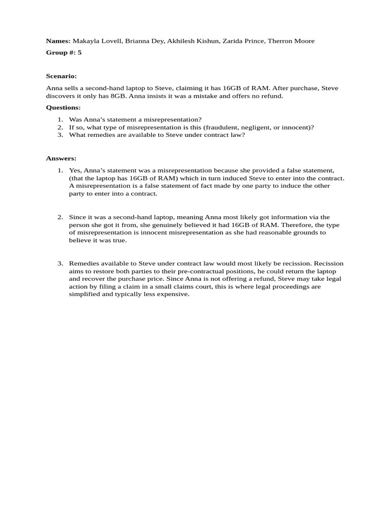 Law U2 Module 2 Revision Quetsion | PDF