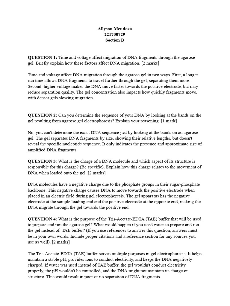 Lab 5 Pre-Lab Worksheet Assignment Fall 2024 | PDF | Gel ...