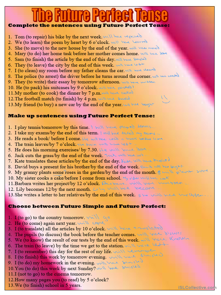 Future Perfect | PDF