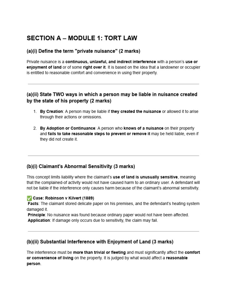 Law Unit 2 2024 | PDF | Lease | Eviction