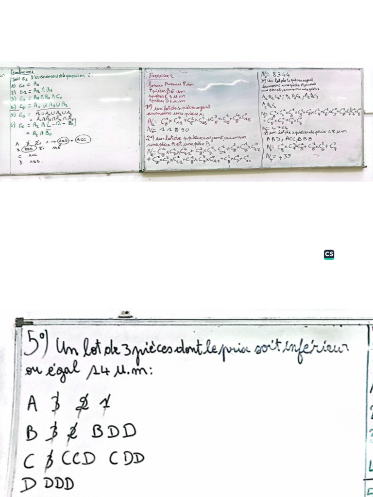 Correction TDs ProbastatsIC1 | PDF